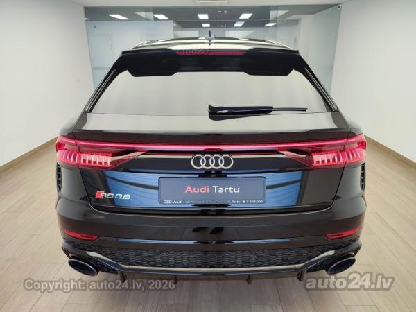 Black Audi RS Q8 2023 in Tartu, with an engine capacity of 4.00 L and mileage of 42 thousand km for 99900 €, photo 4 on AUTOMOTO.COM.LV