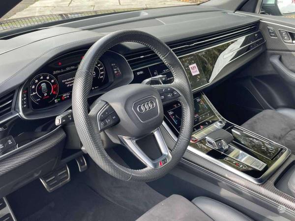 Zils Audi RS Q8 2020 Viļņa, ar dzinēja tilpumu 4.00 L un nobraukumu 76 tūkst. km par 89999 €, foto 6 vietnē AUTOMOTO.COM.LV