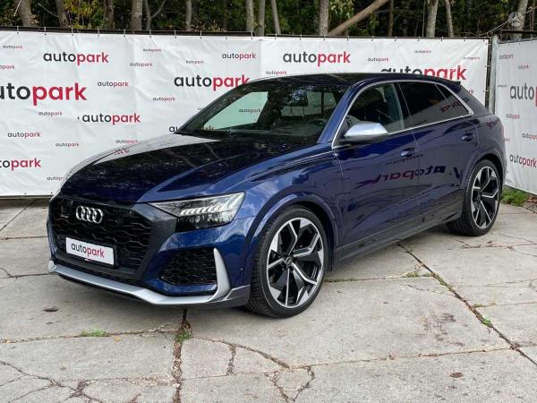 Zils Audi RS Q8 2020 Viļņa, ar dzinēja tilpumu 4.00 L un nobraukumu 76 tūkst. km par 89999 €, foto 1 vietnē AUTOMOTO.COM.LV