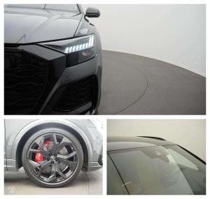 Grey Audi RS Q8 2020 in Vilnius, with an engine capacity of 4.00 L and mileage of 71 thousand km for 93000 €, photo 7 on AUTOMOTO.COM.LV
