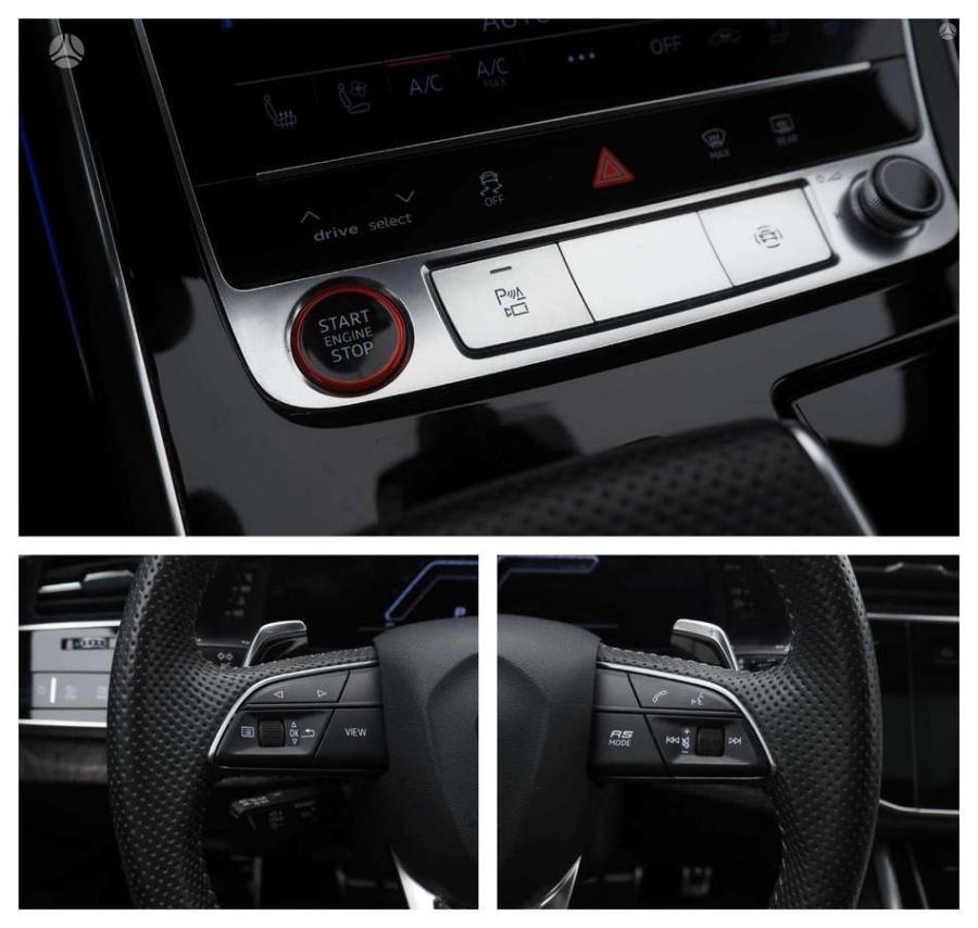 Grey Audi RS Q8 2020 in Vilnius, with an engine capacity of 4.00 L and mileage of 71 thousand km for 93000 €, photo 16 on AUTOMOTO.COM.LV