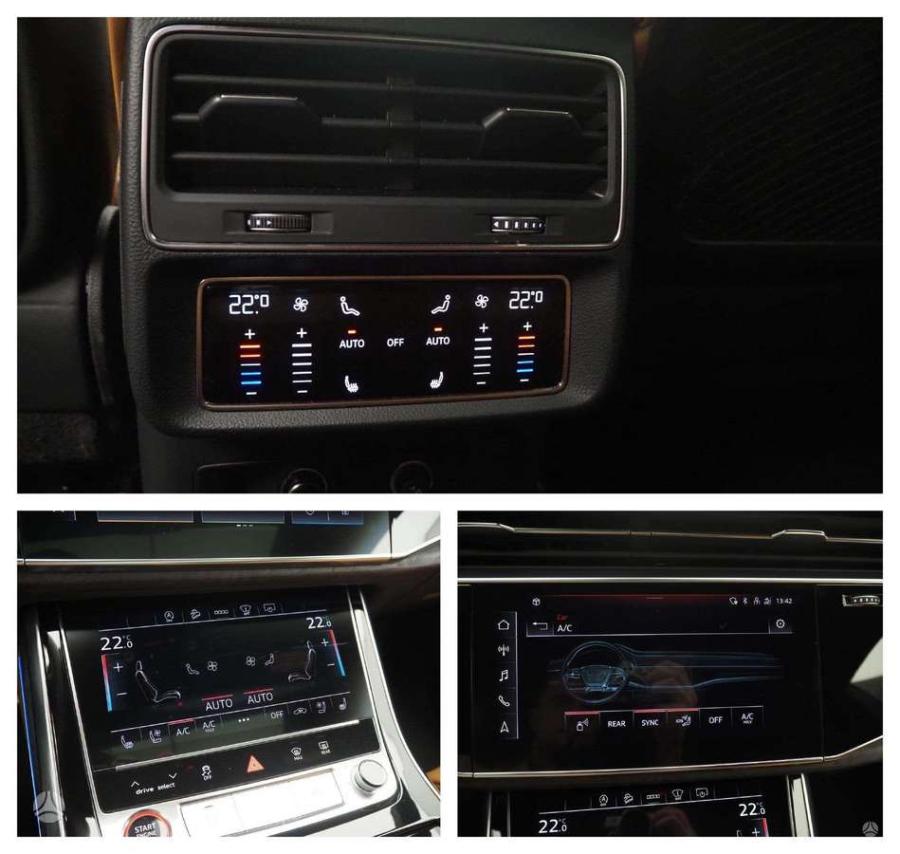 Grey Audi RS Q8 2020 in Vilnius, with an engine capacity of 4.00 L and mileage of 71 thousand km for 93000 €, photo 22 on AUTOMOTO.COM.LV