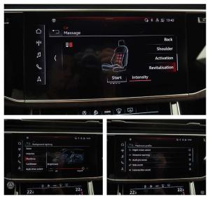 Grey Audi RS Q8 2020 in Vilnius, with an engine capacity of 4.00 L and mileage of 71 thousand km for 93000 €, photo 25 on AUTOMOTO.COM.LV