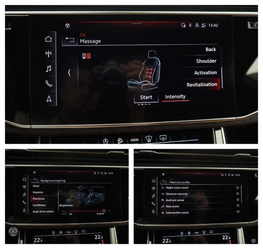 Grey Audi RS Q8 2020 in Vilnius, with an engine capacity of 4.00 L and mileage of 71 thousand km for 93000 €, photo 25 on AUTOMOTO.COM.LV