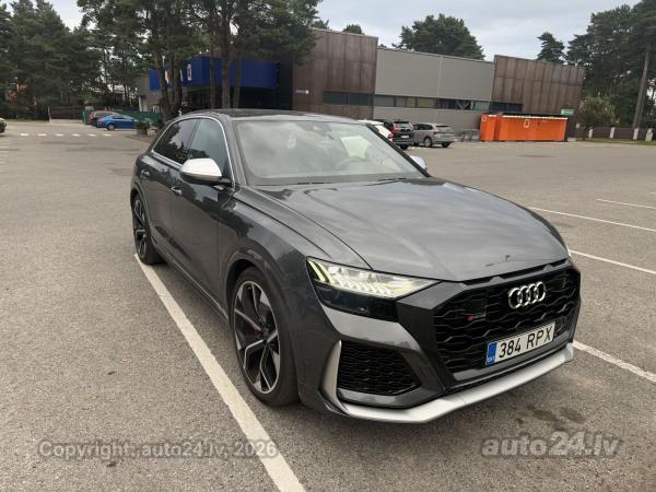 Grey Audi RS Q8 2021 in Tallinn, with an engine capacity of 4.00 L and mileage of 57 thousand km for 87000 €, photo 8 on AUTOMOTO.COM.LV