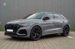 Grey Audi RS Q8 2022 in Klaipeda, with an engine capacity of 4.00 L and mileage of 130 thousand km for 87000 €, photo  on AUTOMOTO.COM.LV