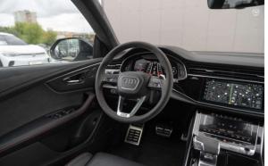 Grey Audi RS Q8 2022 in Klaipeda, with an engine capacity of 4.00 L and mileage of 130 thousand km for 87000 €, photo 12 on AUTOMOTO.COM.LV