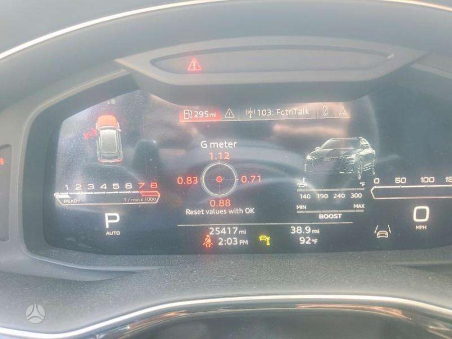 Grey Audi RS Q8 2023 in Klaipeda, with an engine capacity of 4.00 L and mileage of 41 thousand km for 40000 €, photo 12 on AUTOMOTO.COM.LV