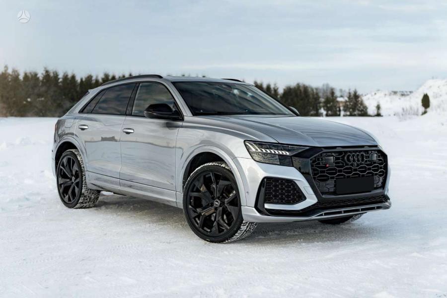 Grey Audi RS Q8 2020 in Klaipeda, with an engine capacity of 4.00 L and mileage of 67 thousand km for 85000 €, photo 7 on AUTOMOTO.COM.LV