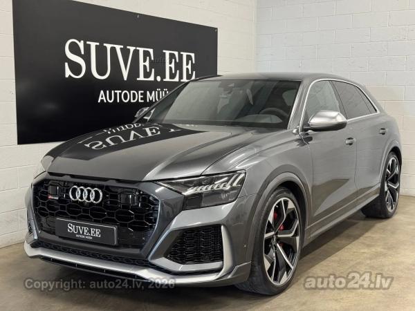 Grey Audi RS Q8 2021 in Tallinn, with an engine capacity of 4.00 L and mileage of 57 thousand km for 79995 €, photo 1 on AUTOMOTO.COM.LV