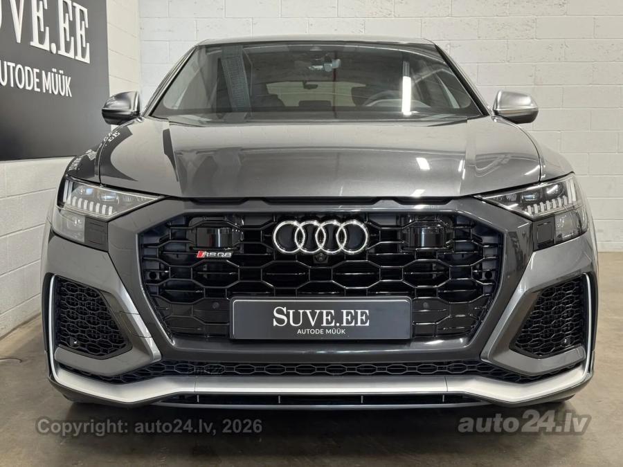 Grey Audi RS Q8 2021 in Tallinn, with an engine capacity of 4.00 L and mileage of 57 thousand km for 77995 €, photo 4 on AUTOMOTO.COM.LV