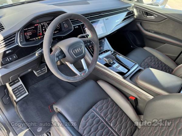 Grey Audi RS Q8 2021 in Tallinn, with an engine capacity of 4.00 L and mileage of 57 thousand km for 77995 €, photo 8 on AUTOMOTO.COM.LV