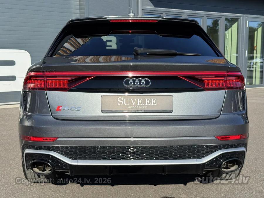 Grey Audi RS Q8 2021 in Tallinn, with an engine capacity of 4.00 L and mileage of 57 thousand km for 77995 €, photo 28 on AUTOMOTO.COM.LV