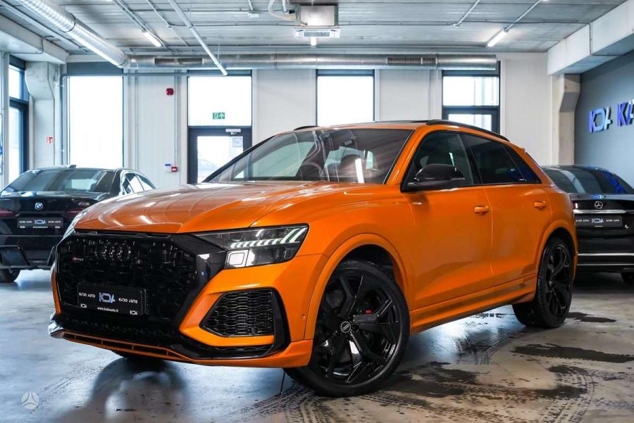 Oranžs Audi RS Q8 2020 Kauņa, ar dzinēja tilpumu 4.00 L un nobraukumu 136 tūkst. km par 65950 €, foto 7 vietnē AUTOMOTO.COM.LV