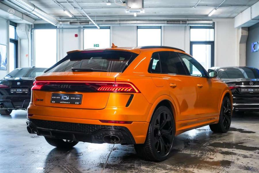 Oranžs Audi RS Q8 2020 Kauņa, ar dzinēja tilpumu 4.00 L un nobraukumu 136 tūkst. km par 65950 €, foto 13 vietnē AUTOMOTO.COM.LV