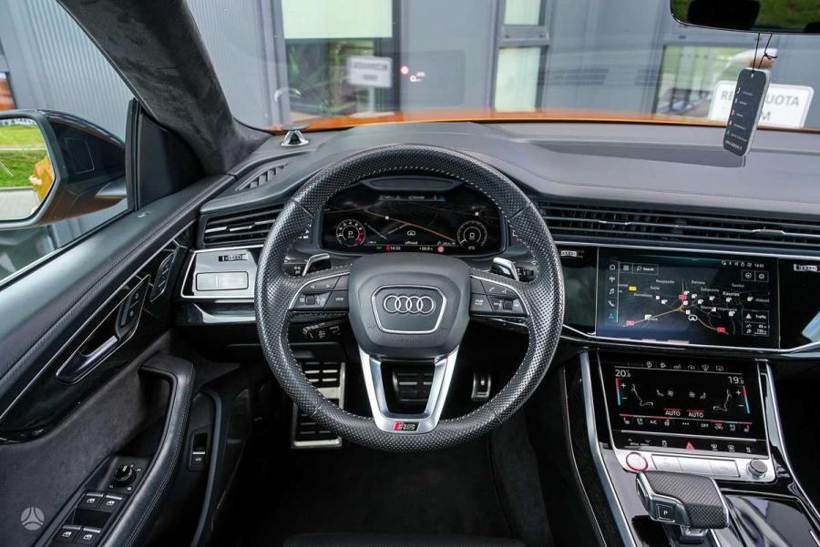 Oranžs Audi RS Q8 2020 Kauņa, ar dzinēja tilpumu 4.00 L un nobraukumu 136 tūkst. km par 65950 €, foto 21 vietnē AUTOMOTO.COM.LV
