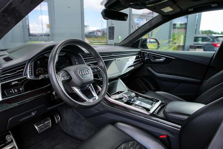 Oranžs Audi RS Q8 2020 Kauņa, ar dzinēja tilpumu 4.00 L un nobraukumu 136 tūkst. km par 65950 €, foto 30 vietnē AUTOMOTO.COM.LV