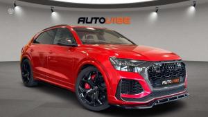 Red Audi RS Q8 2020 in Vilnius, with an engine capacity of 4.00 L and mileage of 102 thousand km for 79989 €, photo 6 on AUTOMOTO.COM.LV