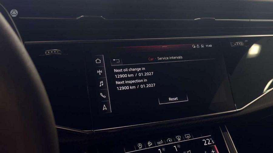 Red Audi RS Q8 2020 in Vilnius, with an engine capacity of 4.00 L and mileage of 102 thousand km for 79989 €, photo 13 on AUTOMOTO.COM.LV