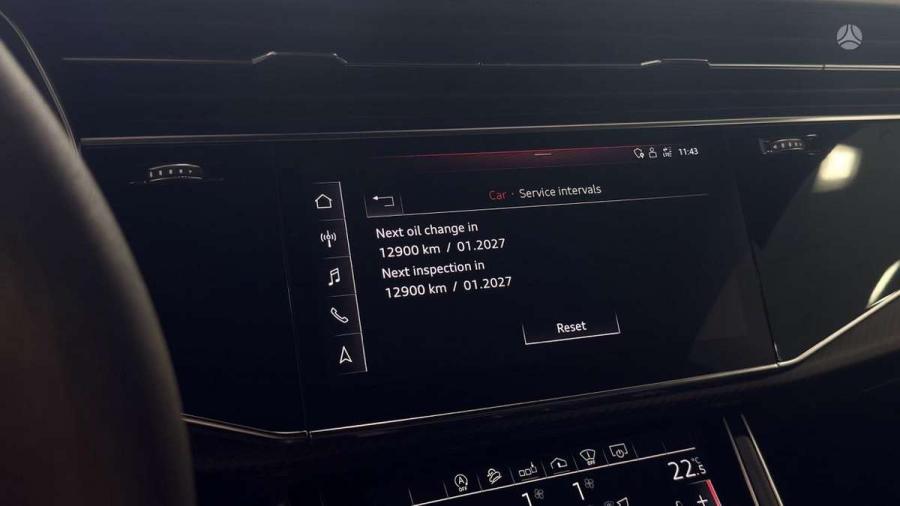 Sarkans Audi RS Q8 2020 Viļņa, ar dzinēja tilpumu 4.00 L un nobraukumu 102 tūkst. km par 79989 €, foto 13 vietnē AUTOMOTO.COM.LV