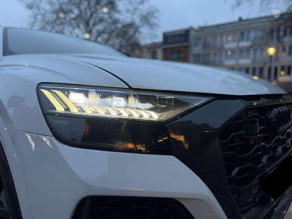 White Audi RS Q8 2022 in Marijampole, with an engine capacity of 4.00 L and mileage of 100 thousand km for 83000 €, photo 8 on AUTOMOTO.COM.LV