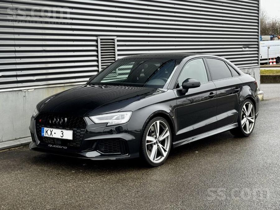 Melns Audi RS3 2019 Rīga, ar dzinēja tilpumu 2.50 L un nobraukumu 92 tūkst. km par 37900 €, foto 1 vietnē AUTOMOTO.COM.LV