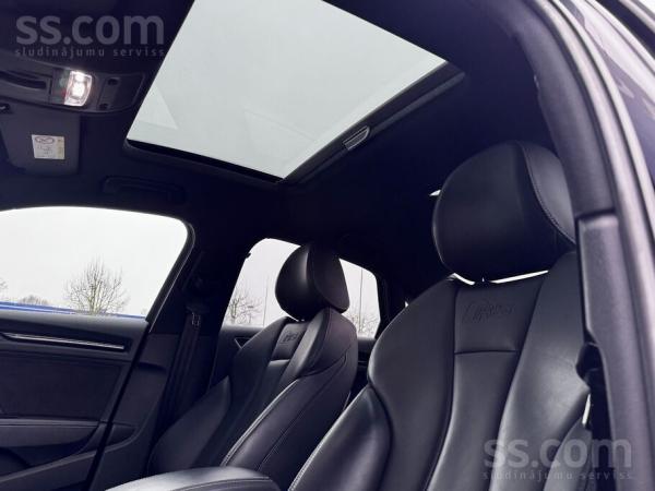 Black Audi RS3 2019 in Riga, with an engine capacity of 2.50 L and mileage of 92 thousand km for 37900 €, photo 9 on AUTOMOTO.COM.LV