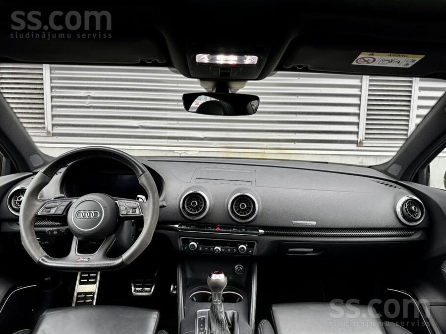 Melns Audi RS3 2019 Rīga, ar dzinēja tilpumu 2.50 L un nobraukumu 92 tūkst. km par 37900 €, foto 12 vietnē AUTOMOTO.COM.LV
