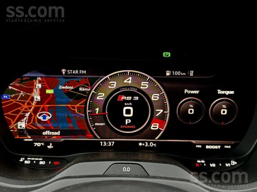 Melns Audi RS3 2019 Rīga, ar dzinēja tilpumu 2.50 L un nobraukumu 92 tūkst. km par 37900 €, foto 15 vietnē AUTOMOTO.COM.LV
