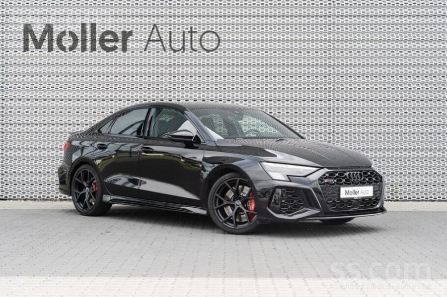 Black Audi RS3 2024 in Riga, with an engine capacity of 2.50 L and mileage of 102 thousand km for 46900 €, photo 3 on AUTOMOTO.COM.LV
