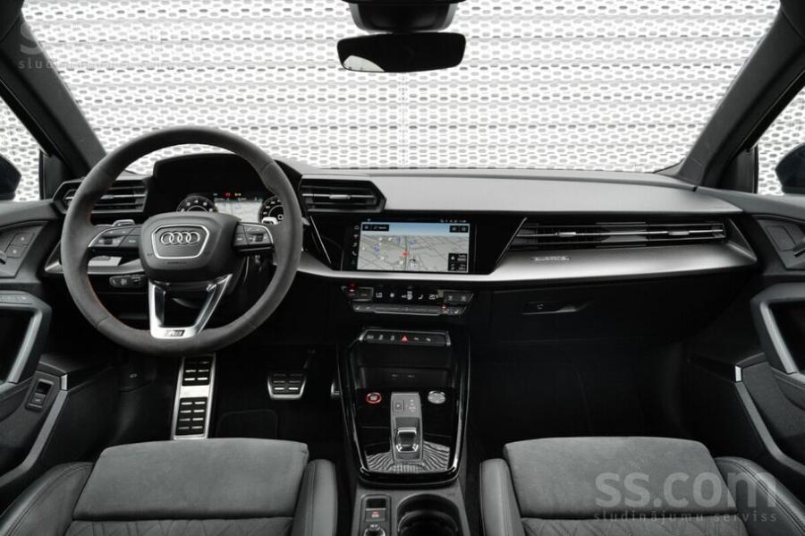 Black Audi RS3 2024 in Riga, with an engine capacity of 2.50 L and mileage of 102 thousand km for 46900 €, photo 7 on AUTOMOTO.COM.LV