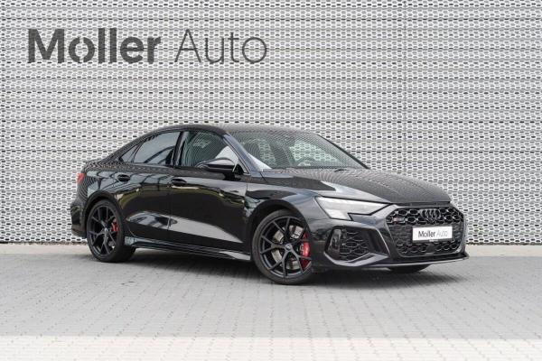 Black Audi RS3 2024 in Marupe, with an engine capacity of 2.50 L and mileage of 102 thousand km for 46900 €, photo 2 on AUTOMOTO.COM.LV