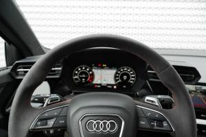 Black Audi RS3 2024 in Marupe, with an engine capacity of 2.50 L and mileage of 102 thousand km for 46900 €, photo 18 on AUTOMOTO.COM.LV