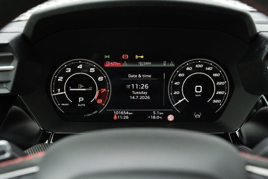 Black Audi RS3 2024 in Marupe, with an engine capacity of 2.50 L and mileage of 102 thousand km for 46900 €, photo 20 on AUTOMOTO.COM.LV