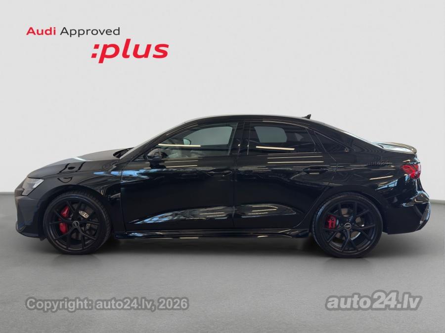 Black Audi RS3 2025 in Tallinn, with an engine capacity of 2.50 L and mileage of 5 thousand km for 67000 €, photo 3 on AUTOMOTO.COM.LV