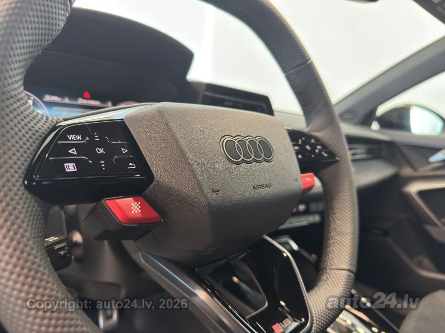 Black Audi RS3 2025 in Tallinn, with an engine capacity of 2.50 L and mileage of 5 thousand km for 67000 €, photo 12 on AUTOMOTO.COM.LV