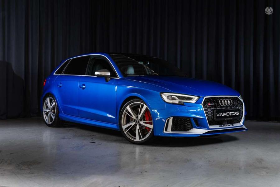 Zils Audi RS3 2017 Viļņa, ar dzinēja tilpumu 2.48 L un nobraukumu 135 tūkst. km par 36500 €, foto 4 vietnē AUTOMOTO.COM.LV