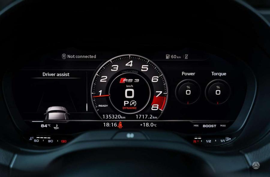 Zils Audi RS3 2017 Viļņa, ar dzinēja tilpumu 2.48 L un nobraukumu 135 tūkst. km par 36500 €, foto 22 vietnē AUTOMOTO.COM.LV