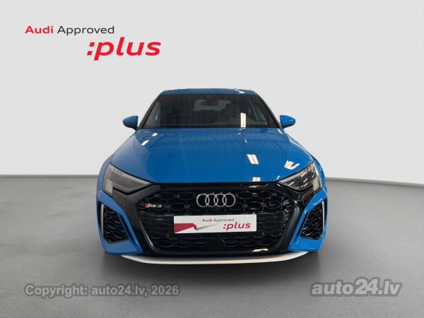 Blue Audi RS3 2022 in Tallinn, with an engine capacity of 2.50 L and mileage of 26 thousand km for 53900 €, photo 2 on AUTOMOTO.COM.LV