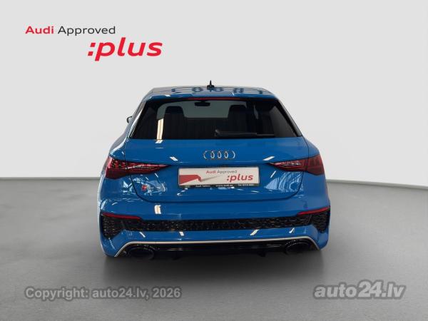 Blue Audi RS3 2022 in Tallinn, with an engine capacity of 2.50 L and mileage of 26 thousand km for 53900 €, photo 5 on AUTOMOTO.COM.LV