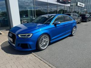 Blue Audi RS3 2018 in Peetri, with an engine capacity of 2.50 L and mileage of 169 thousand km for 30300 €, photo  on AUTOMOTO.COM.LV