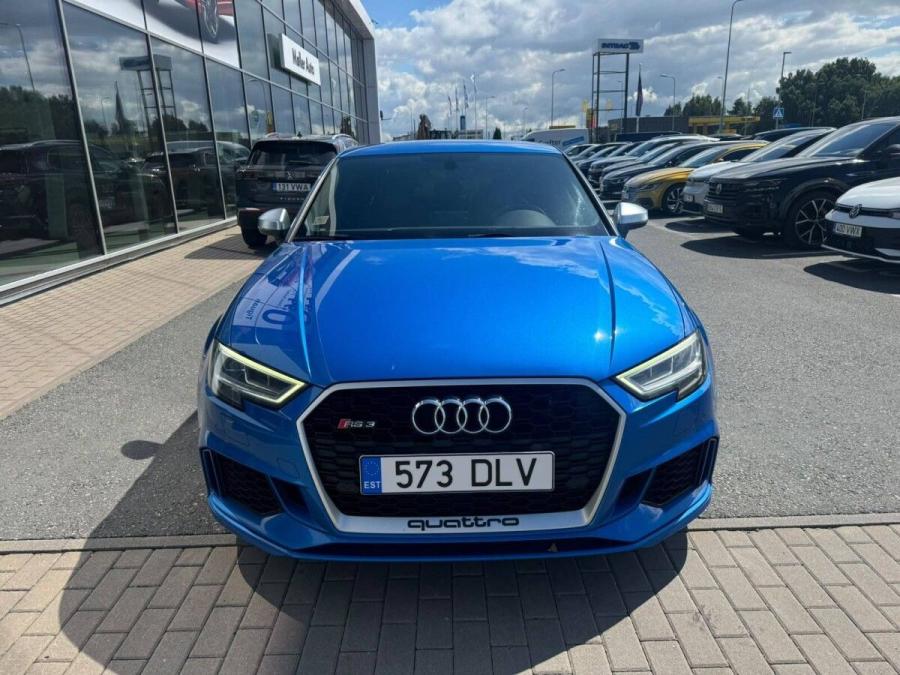 Blue Audi RS3 2018 in Peetri, with an engine capacity of 2.50 L and mileage of 169 thousand km for 30300 €, photo 4 on AUTOMOTO.COM.LV