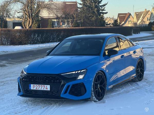 Blue Audi RS3 2024 in Ukmerge, with an engine capacity of 2.50 L and mileage of 40 thousand km for 39950 €, photo 2 on AUTOMOTO.COM.LV