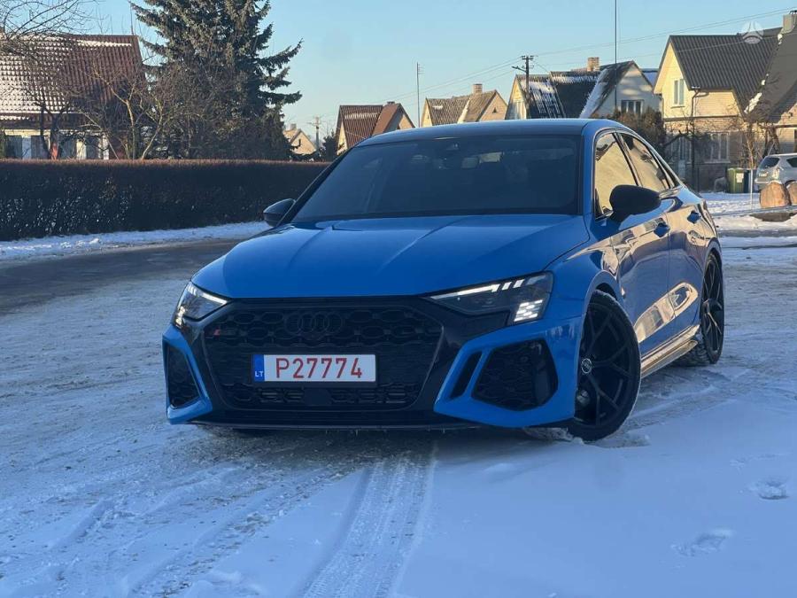 Zils Audi RS3 2024 Ukmergė, ar dzinēja tilpumu 2.50 L un nobraukumu 40 tūkst. km par 39950 €, foto 4 vietnē AUTOMOTO.COM.LV