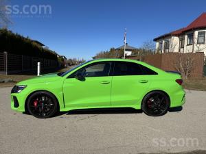 Green Audi RS3 2024 in Riga, with an engine capacity of 2.50 L and mileage of 53 thousand km for 51300 €, photo 3 on AUTOMOTO.COM.LV