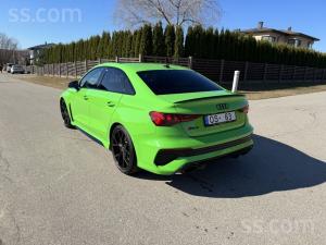 Green Audi RS3 2024 in Riga, with an engine capacity of 2.50 L and mileage of 53 thousand km for 51300 €, photo 4 on AUTOMOTO.COM.LV
