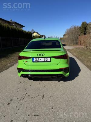 Green Audi RS3 2024 in Riga, with an engine capacity of 2.50 L and mileage of 53 thousand km for 51300 €, photo 5 on AUTOMOTO.COM.LV