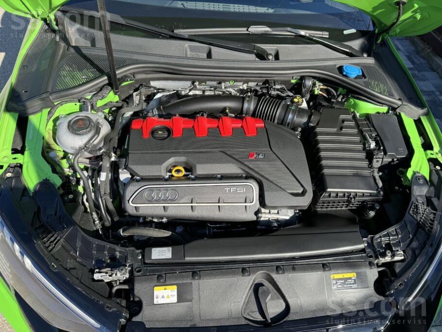 Green Audi RS3 2024 in Riga, with an engine capacity of 2.50 L and mileage of 53 thousand km for 51300 €, photo 24 on AUTOMOTO.COM.LV