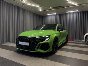 Green Audi RS3 2024 in Marupe, with an engine capacity of 2.50 L and mileage of 59 thousand km for 51300 €, photo  on AUTOMOTO.COM.LV