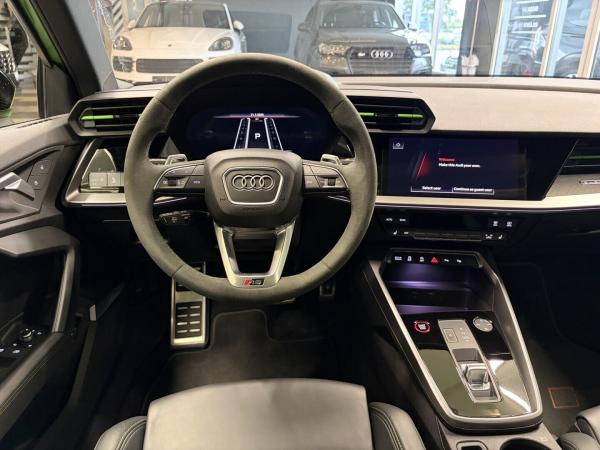 Green Audi RS3 2024 in Marupe, with an engine capacity of 2.50 L and mileage of 59 thousand km for 51300 €, photo 7 on AUTOMOTO.COM.LV